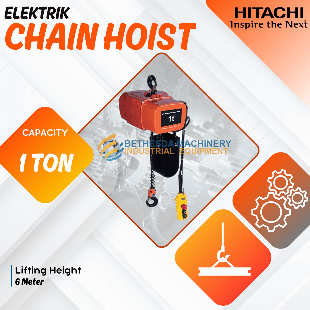 Electric Chain Hoist Hitachi 1Ton - Hitachi Chain Hoist 1 SH